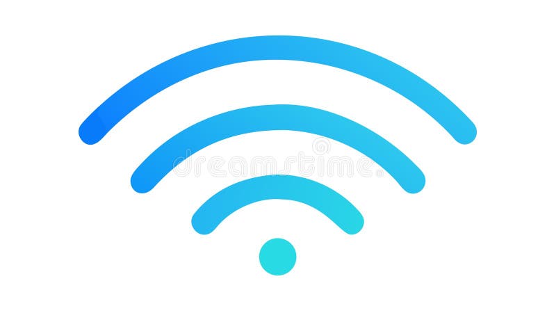 Basic Wifi Signal Icon Showing Wireless Network , Vector Design ...