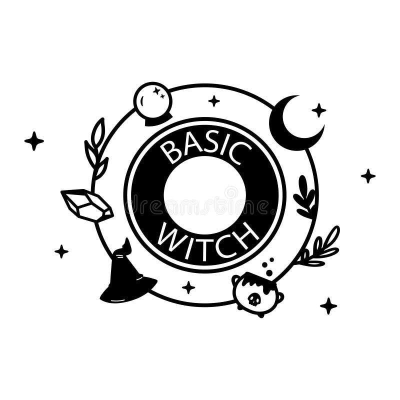 Basic Witch Frame stock vector. Illustration of dark - 255827222