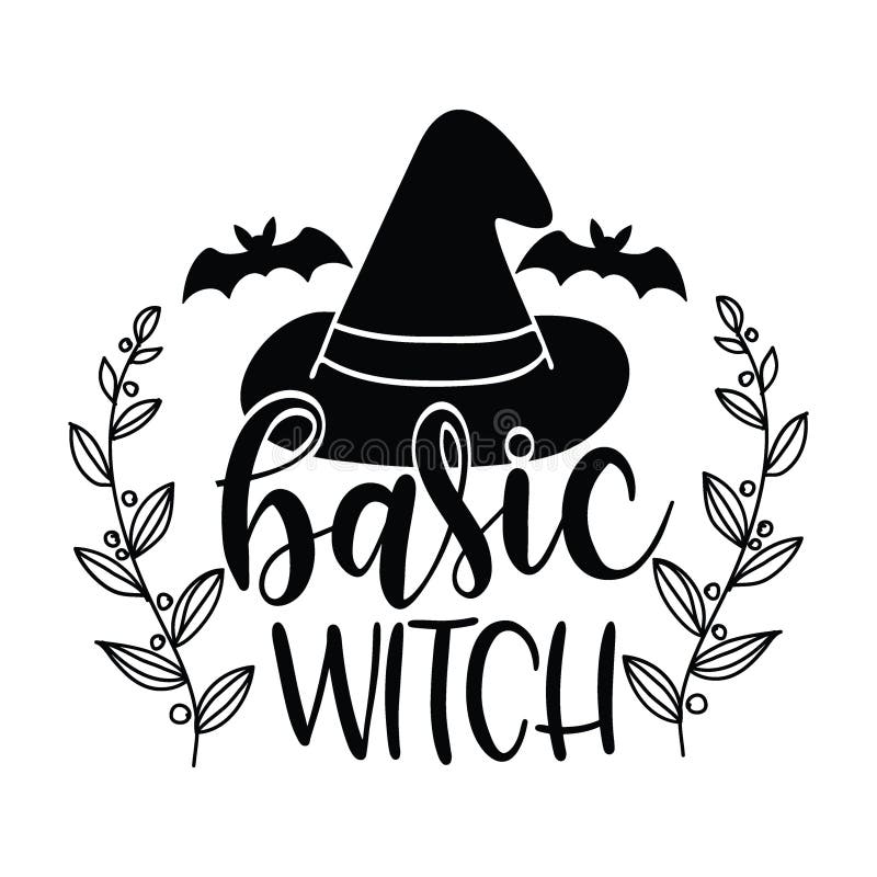 Basic Witch Typography T-shirt Design, Tee Print, T-shirt Design Stock ...