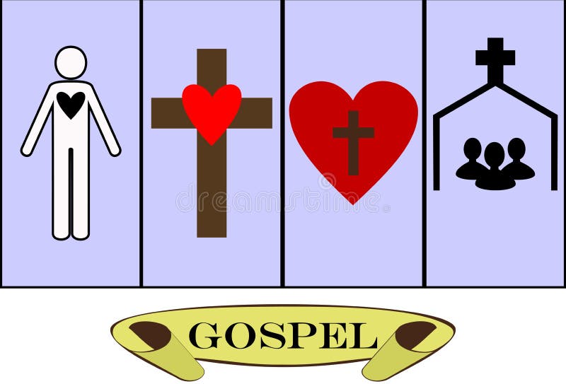 The Basics of Christianity and the Bible Stock Illustration ...