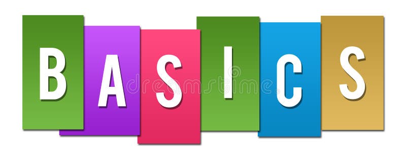 Basics Colorful Stripes stock illustration. Illustration of colorful ...