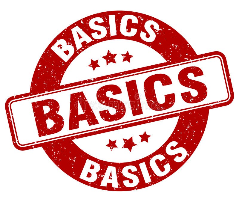 Basics Stamp. Basics Label. Round Grunge Sign Stock Vector ...