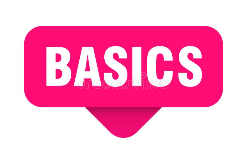 Basics Sticker. Basics Sign on Transparent Background Stock Vector ...