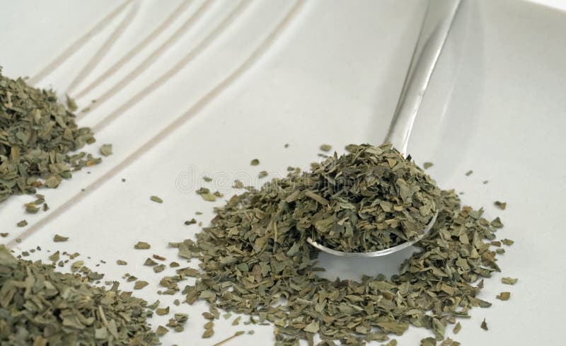 Basil flakes stock image. Image of colourful, herbal, flower - 7313353