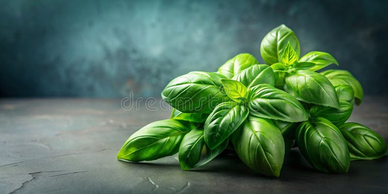 Basil Leaves Isolated on Solid Background AI-Created Content Stock ...