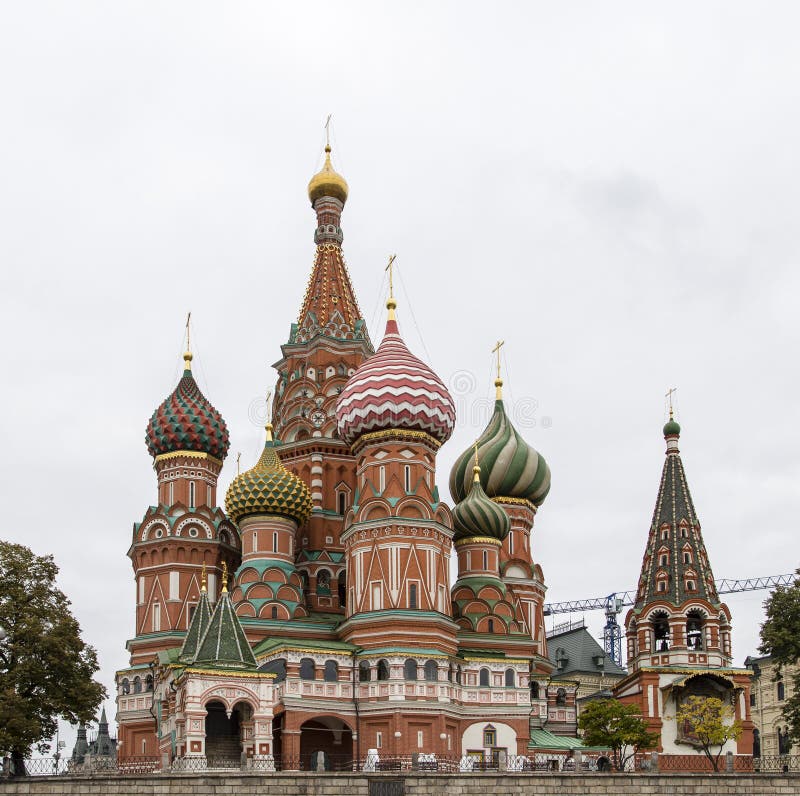 Basil`s Cathedral in Red Square,moscow Editorial Stock Image - Image of ...