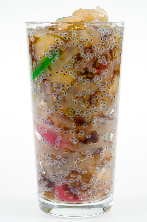 Basil Seed & Longan Drink Stock Image - Image of seeds, colorful: 23496943