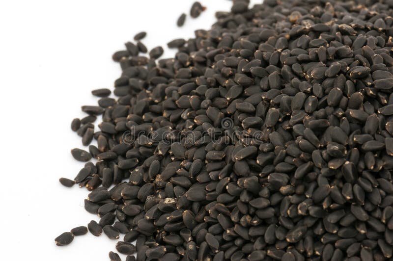 Basil seed stock image. Image of closeup, herb, black - 33354623
