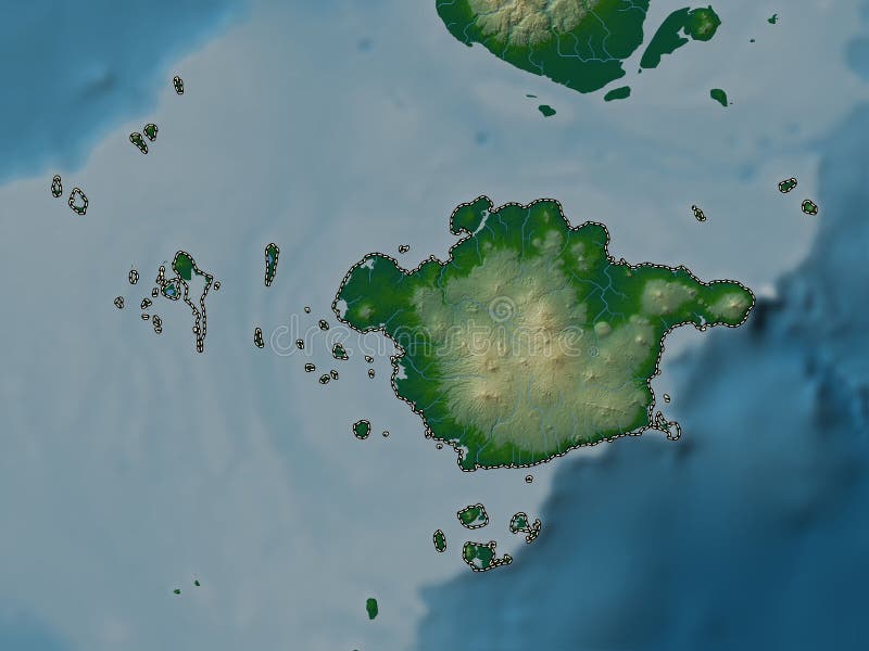 Basilan, Philippines. Physical. No Legend Stock Illustration ...