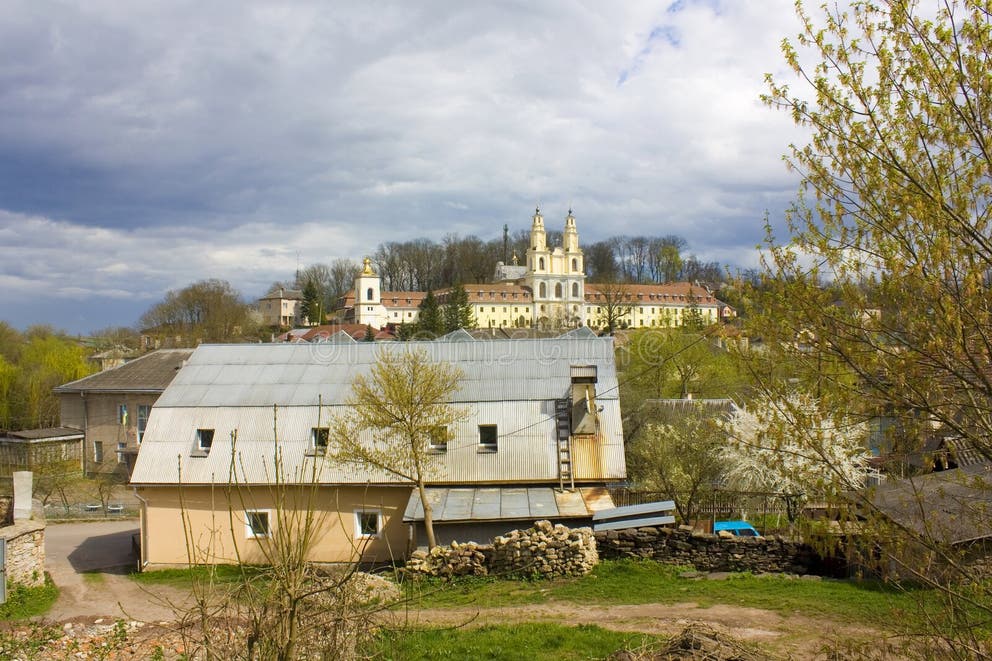 Basilian Monastery in Buchach, Ukraine Stock Photo - Image of blue ...