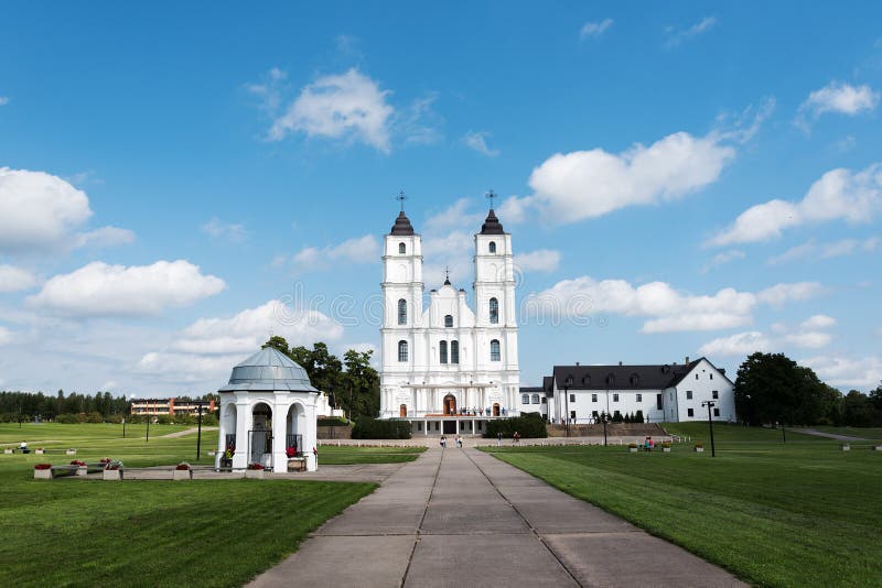 Basilica in, Aglona, Latvia. Stock Image - Image of historic, center ...
