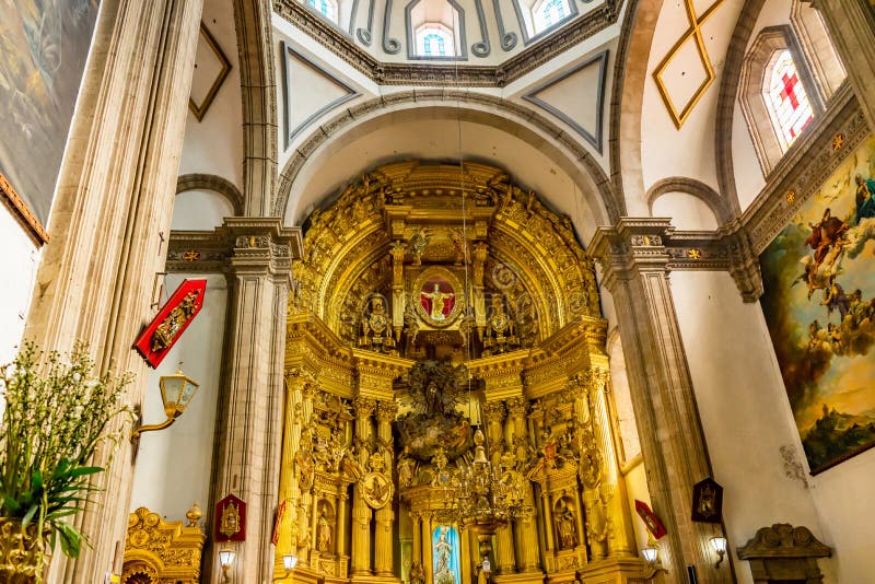 Basilica Altar San Francisco Church Mexico City Mexico Editorial Stock ...