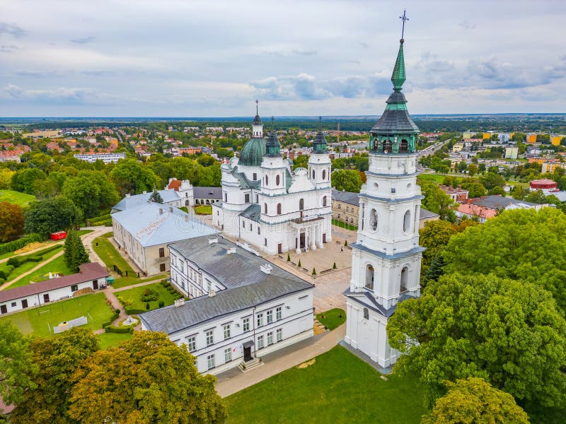Basilica of the Birth of the Virgin Mary, Chelm, Poland Stock Photo ...