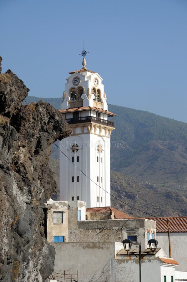 Basilica of Candelaria. Tenerife, Spain Stock Image - Image of vertical ...