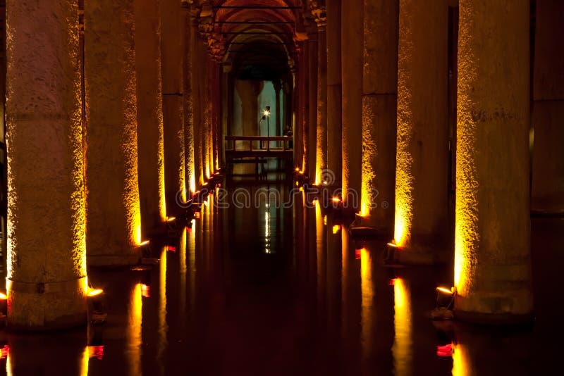 The Basilica Cistern stock photo. Image of europe, column - 22618190