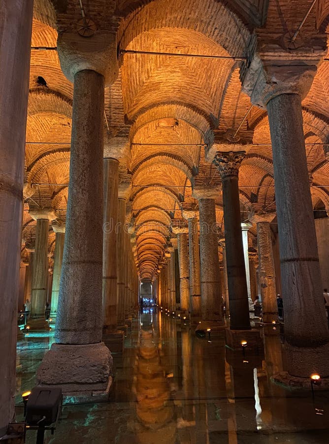 Basilica Cistern stock image. Image of green, cistern - 291922863