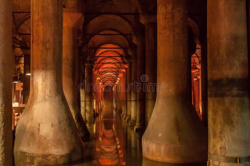 Basilica Cistern Istanbul Turkey Stock Photo - Image of ruins, istanbul ...