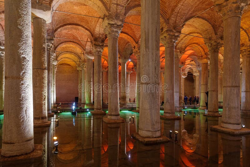 Basilica Cistern in Istanbul, Turkey Stock Photo - Image of landmark ...