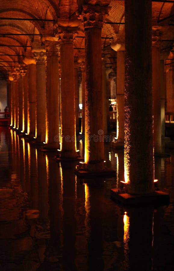 Basilica cistern, Istanbul stock image. Image of historic - 31762697