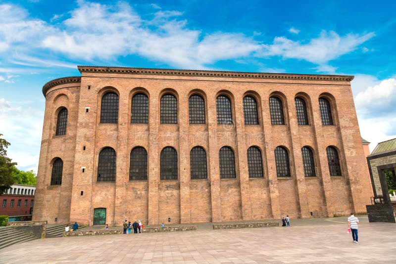 Basilica of Constantine in Trier Editorial Stock Photo - Image of brick ...