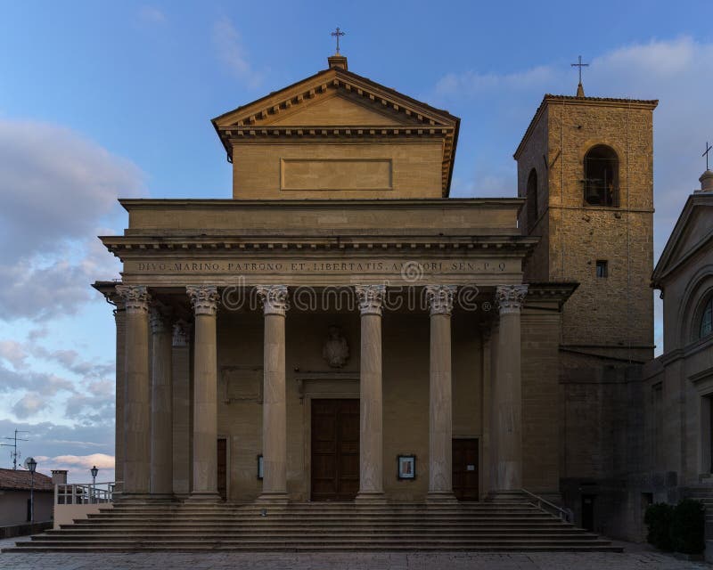 Basilica Di San Marino (Saint Marinus) Facade Editorial Stock Photo ...
