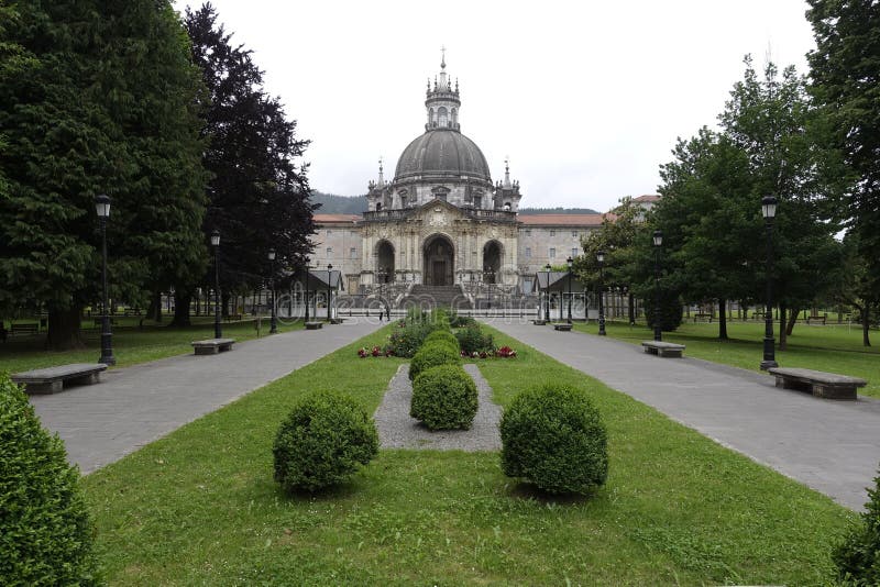 Basilica of Loiola in Azpeitia (Spain) Stock Image - Image of church ...
