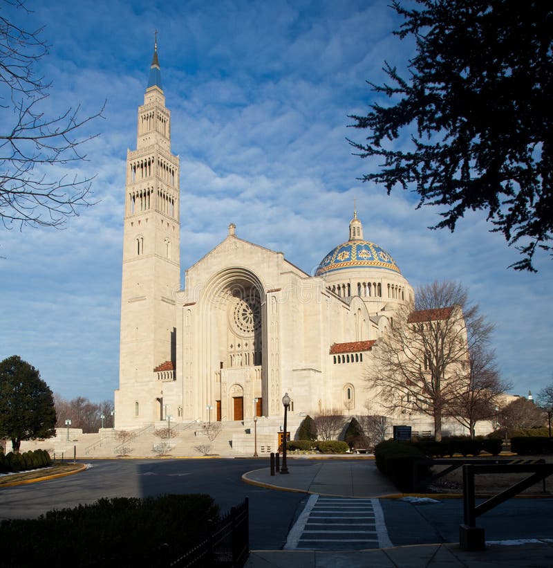 Basilica of the National Shrine Stock Image - Image of basilica ...