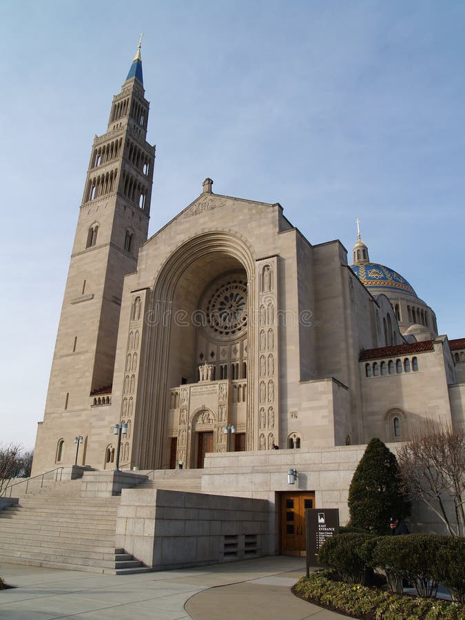 Basilica of the National Shrine of the Immaculate Stock Image - Image ...