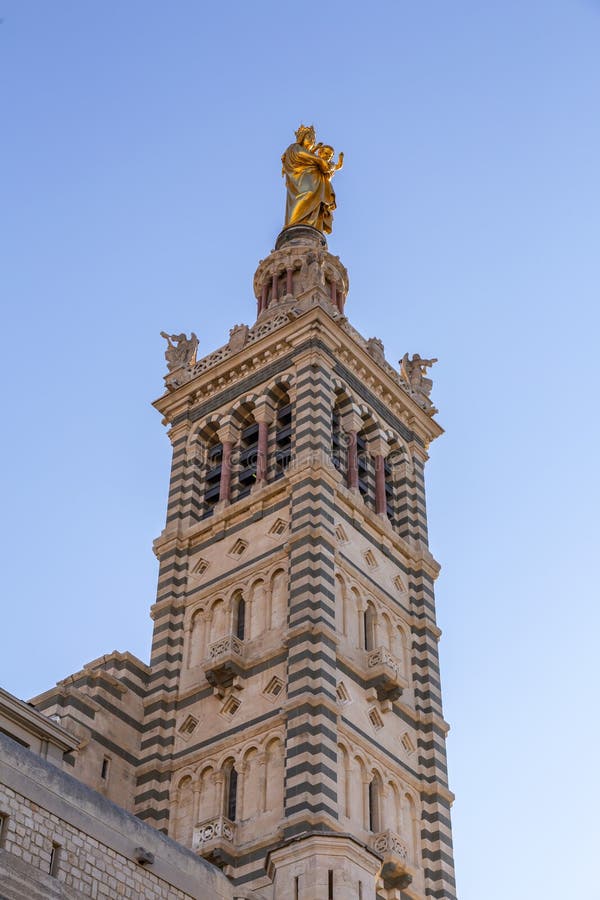 Basilica of Notre-Dame De La Garde or La Bonne Mere in Marseille ... Basilica of Notre-Dame De La Garde or La Bonne Mere in Marseille ...