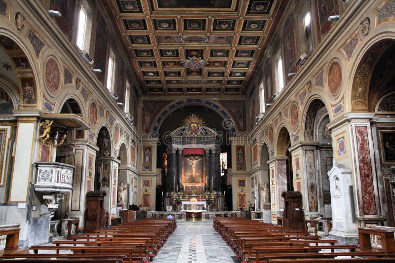 Basilica in Rome editorial image. Image of lucina, interior - 16956740