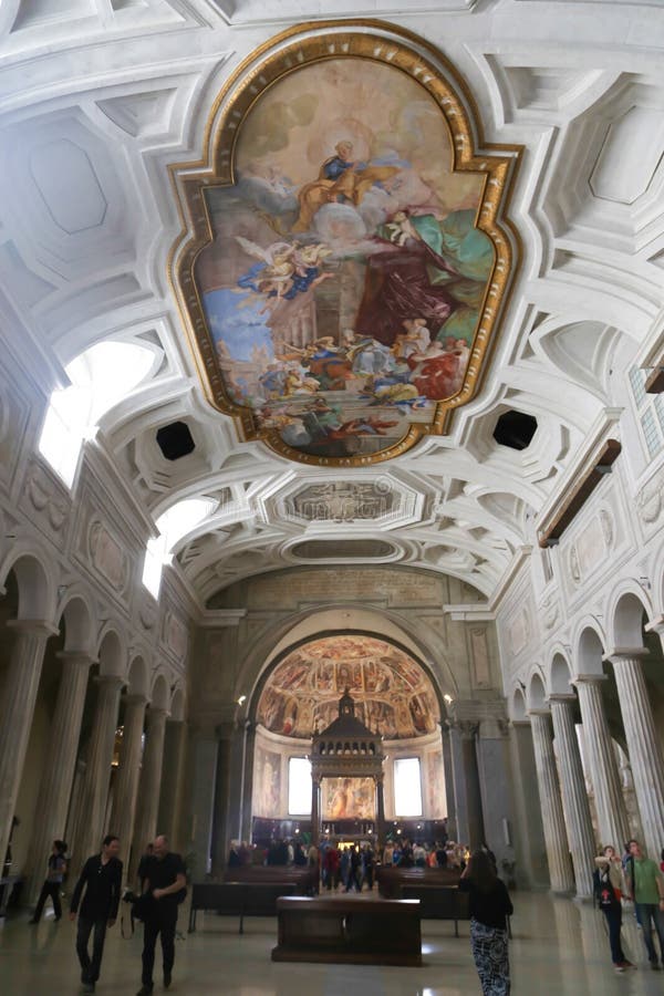 Basilica, Rome editorial stock photo. Image of famous - 54564118