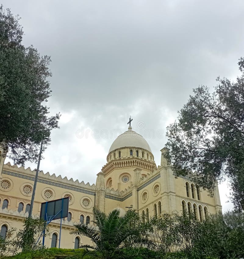 Basilica of Saint Augustine in Annaba Algeria Stock Image - Image of ...
