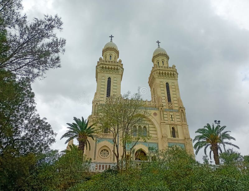 Basilica of Saint Augustine in Annaba Algeria Stock Image - Image of ...