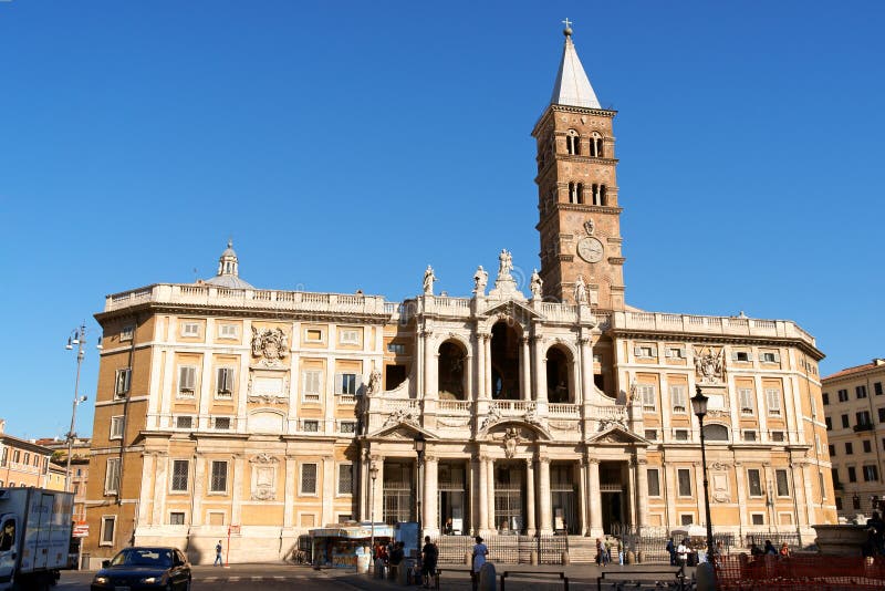 Basilica Of Saint Mary Major In Rome Editorial Stock Image - Image ...
