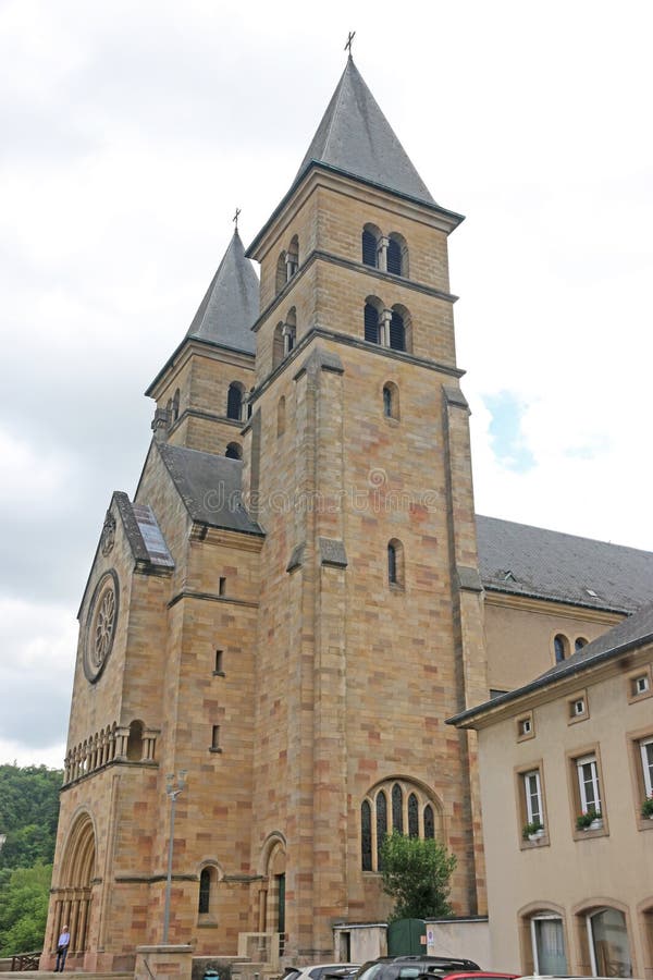Basilica of Saint Willibrord in Echternach Stock Image - Image of ...