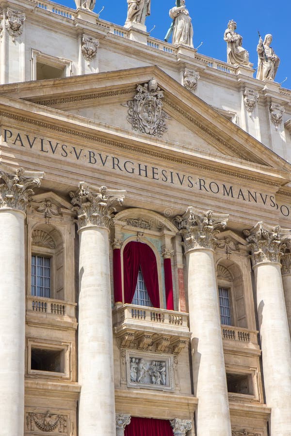 Basilica of St. Peter, Church in Vatican, Rome. Editorial Stock Image ...