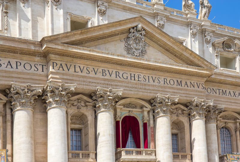 Basilica of St. Peter, Church in Vatican, Rome. Editorial Photography ...
