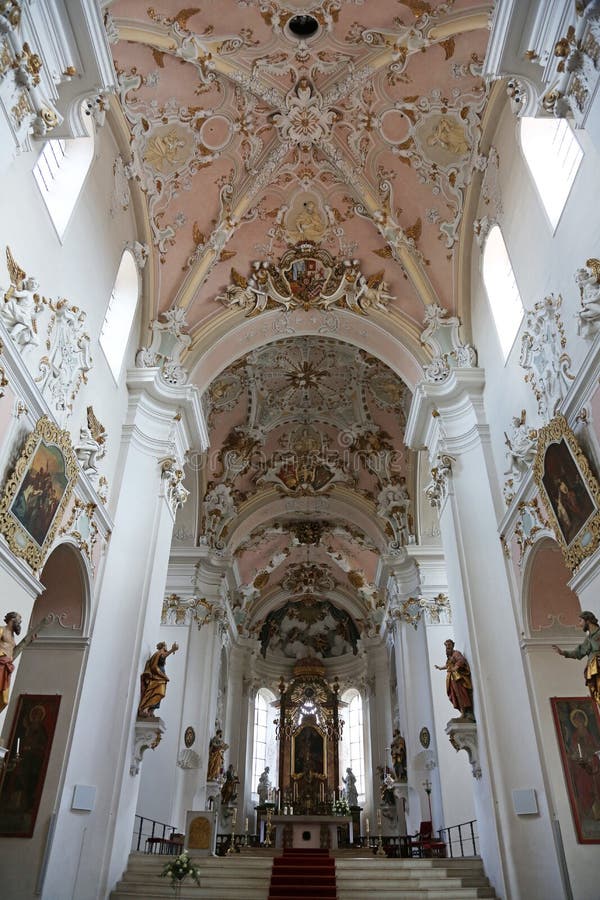 Basilica of St. Vitus in Ellwangen, Germany Stock Photo - Image of ...