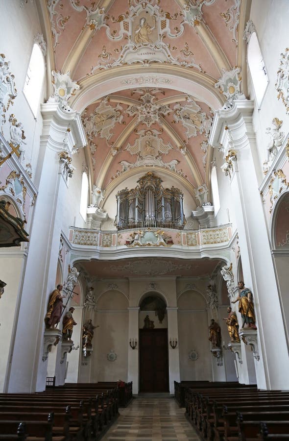 Basilica of St. Vitus in Ellwangen, Germany Stock Image - Image of ...