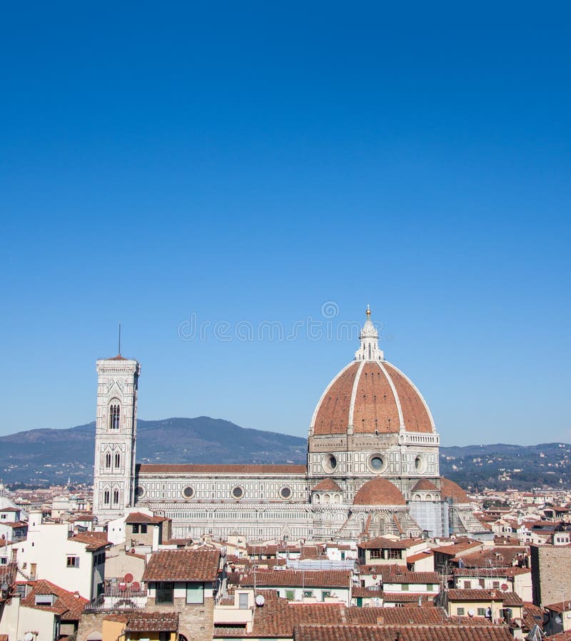 Basilika Der Heiliger Maria Der Blume, Florenz Stockfoto - Bild von ...