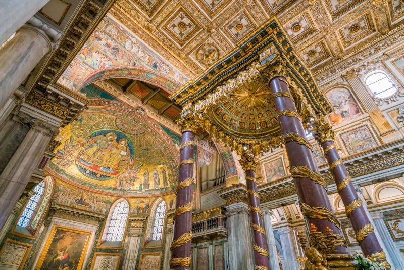 Basilika Von Santa Maria Maggiore in Rom, Italien Redaktionelles ...