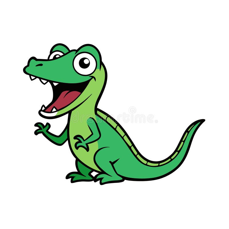 Basilisk Lizard Screams Icon Vector Illustration Stock Vector ...