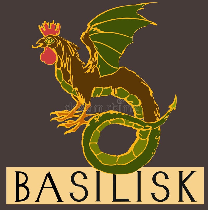 Basilisk stock vector. Illustration of basilisk, creature - 54433635