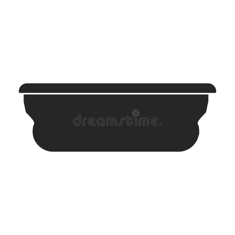 Basin Vector Icon.Black Vector Icon Isolated on White Background Basin ...
