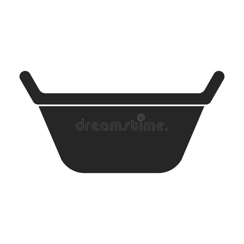 Basin Vector Icon.Black Vector Icon Isolated on White Background Basin ...
