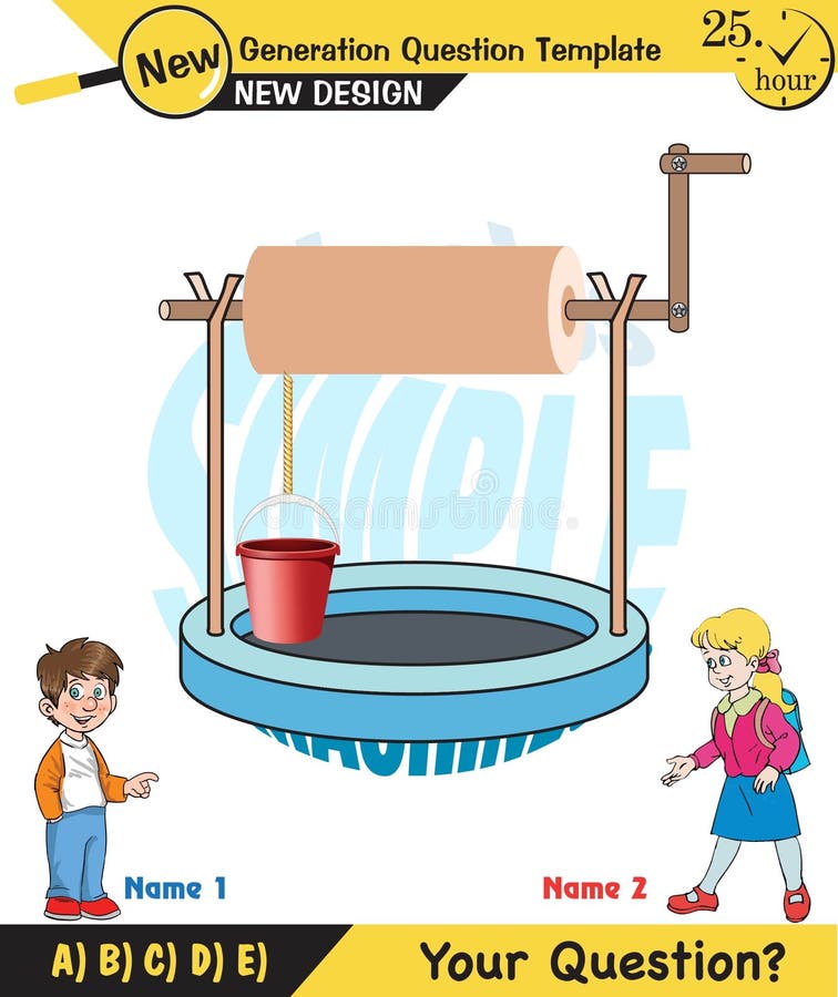 Physics, Well, Simple Machines, Next Generation Question Template Stock ...