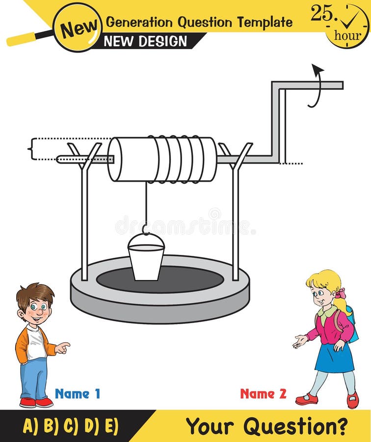 Physics, Well, Simple Machines, Next Generation Question Template Stock ...