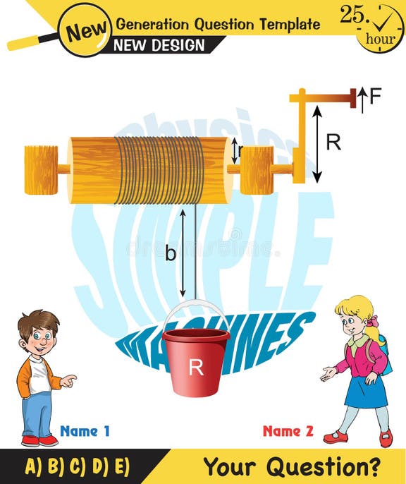Physics, Well, Simple Machines, Next Generation Question Template Stock ...