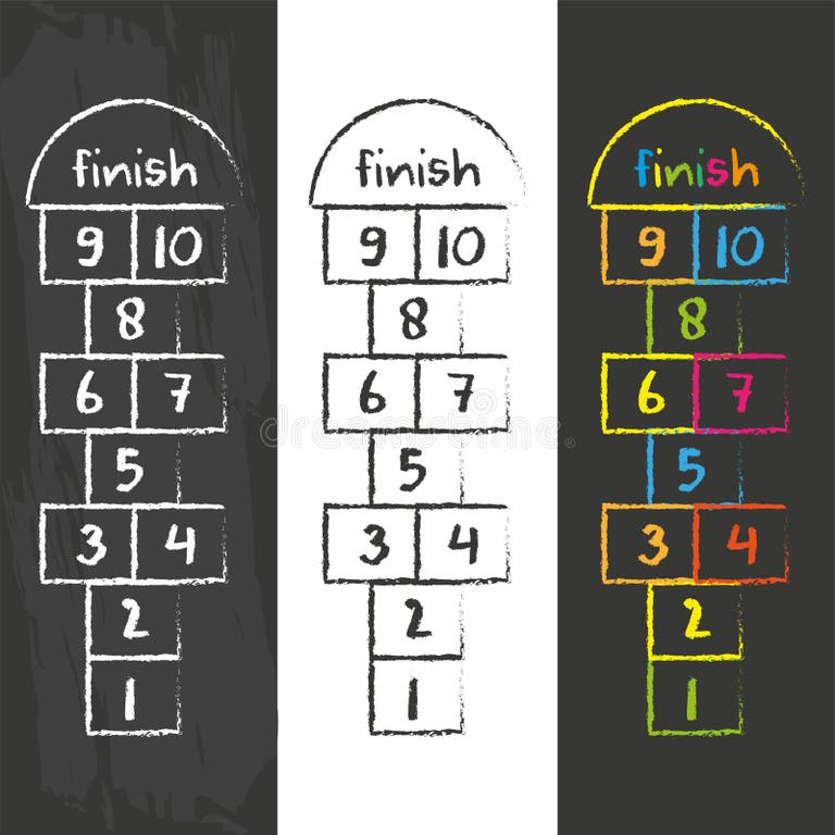 Hopscotch Stock Illustrations – 2,658 Hopscotch Stock Illustrations ...