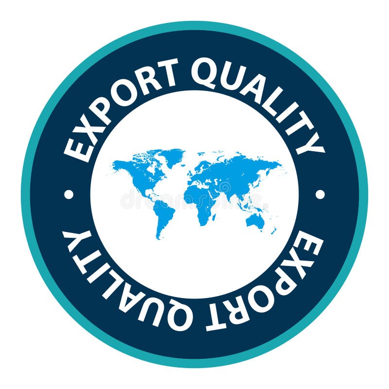 Export Quality Round Ribbon Isolated Label. Export Quality Sign Stock ...